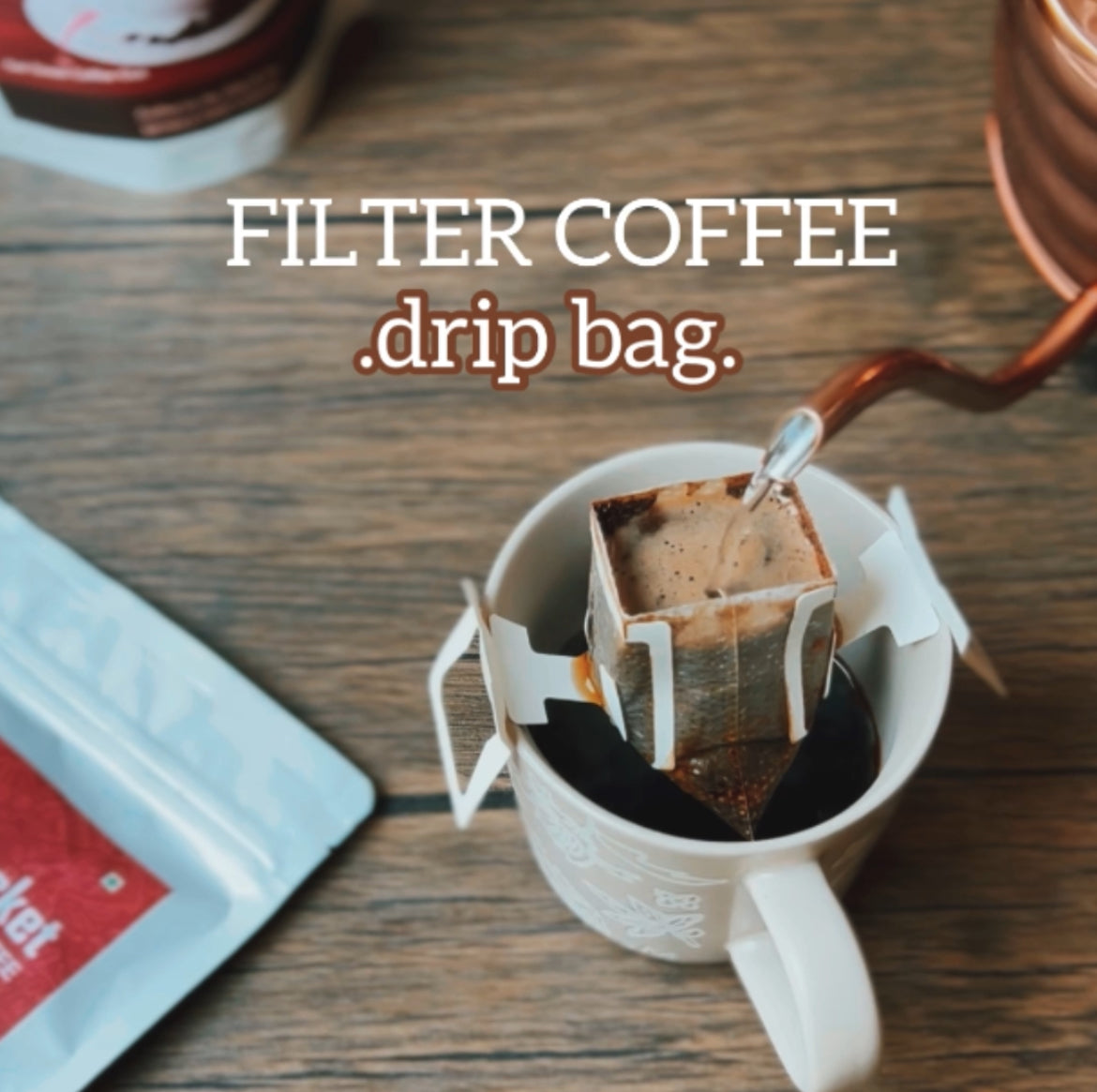 Filter Coffee Drip Bags Brew | Global Panduranga Coffee