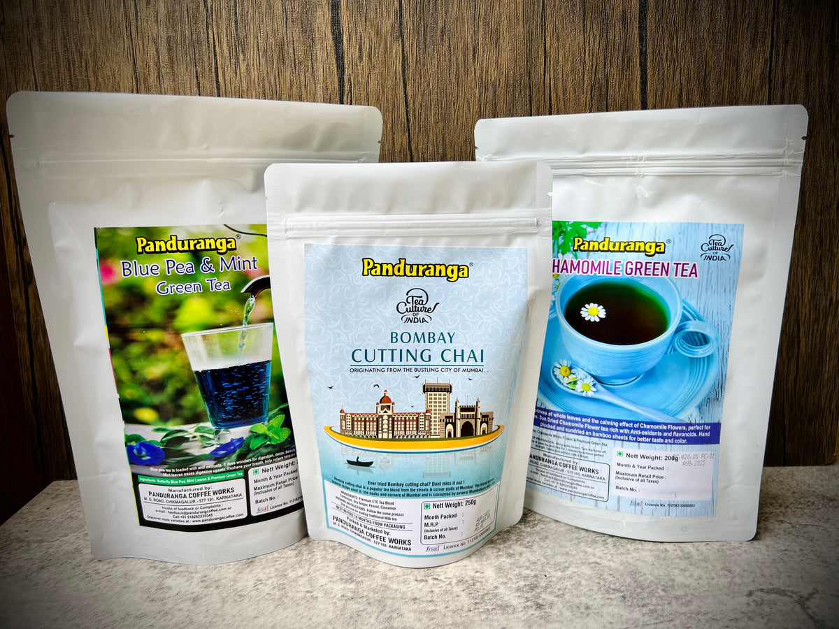 Buy Best Teas from India | Panduranga Tea Trio Bundle – Panduranga Coffee